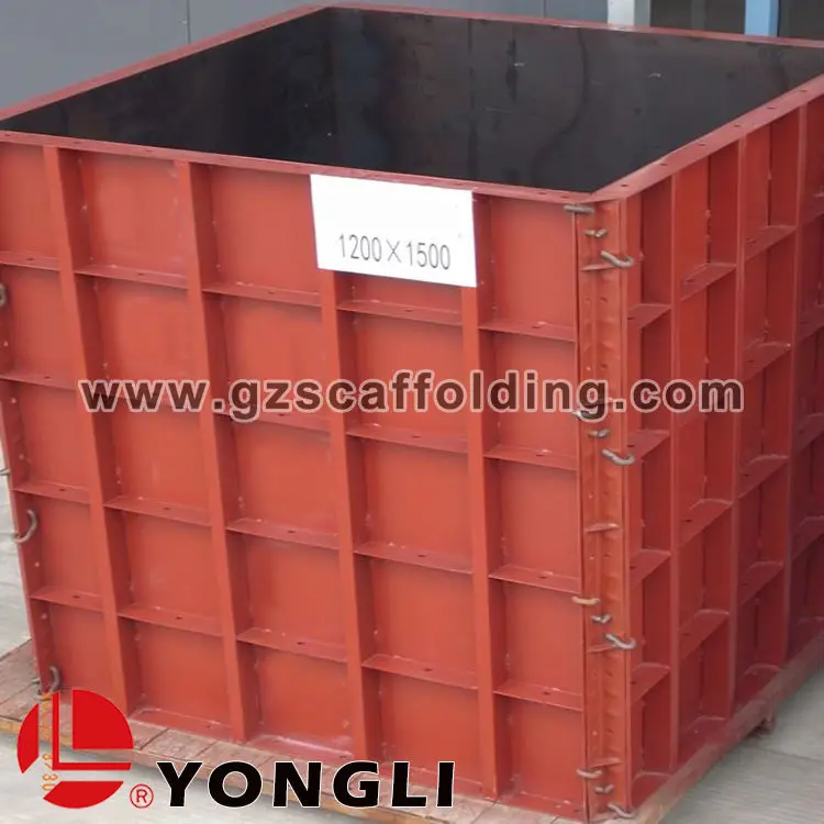 Modular Square Round Steel Concrete Pillar Formwork - Buy Pillar ...