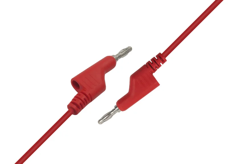 Cleqee P1036 1M 4mm Banana to Banana Plug Soft Test Cable Lead for ...