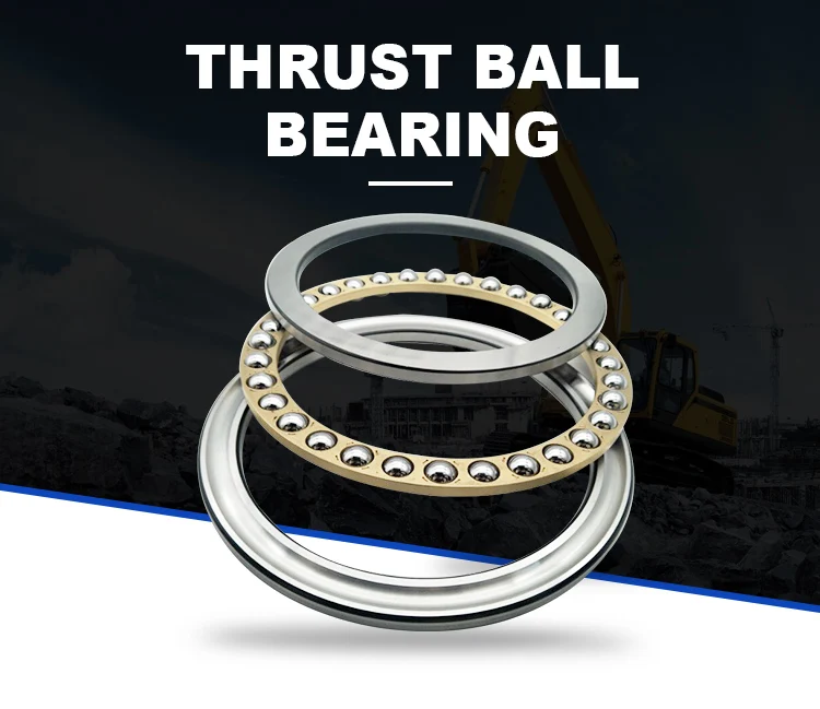 Chrome Steel 5111 5110 Thrust Ball Bearing 51111 51110 - ISO9001 ...