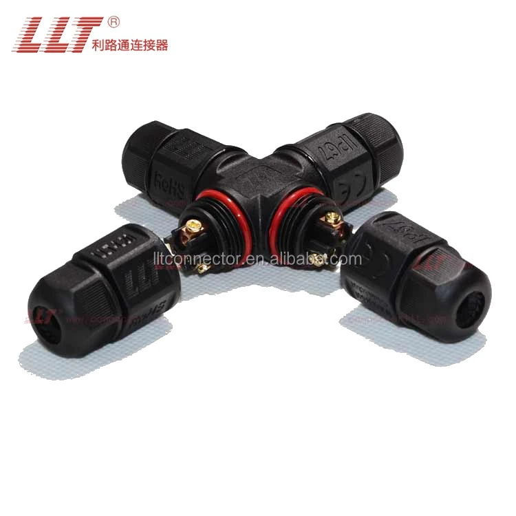 Ip67 Ip68 Waterproof 3 Pin 4 Way X Type Screw Connector - Buy Ip67 ...