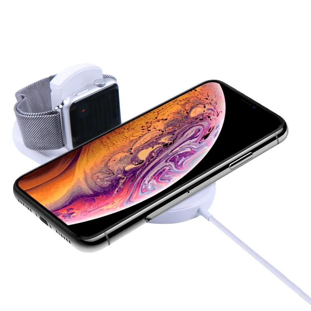 2-in-1 Wireless Fast Charger,Dual Wireless Charging Pad Induction ...