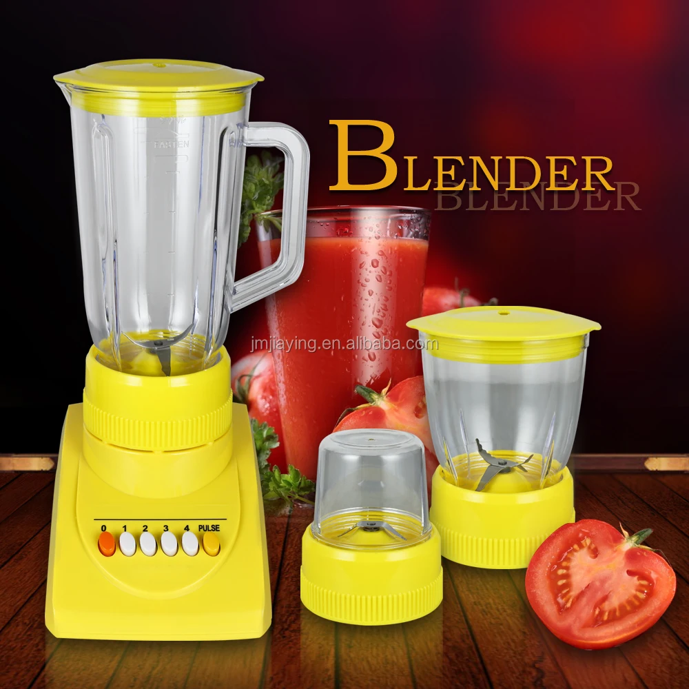 1.0l Thicker Plastic Jar 4 Speeds 3 In 1 Electric Blender With Grinder ...