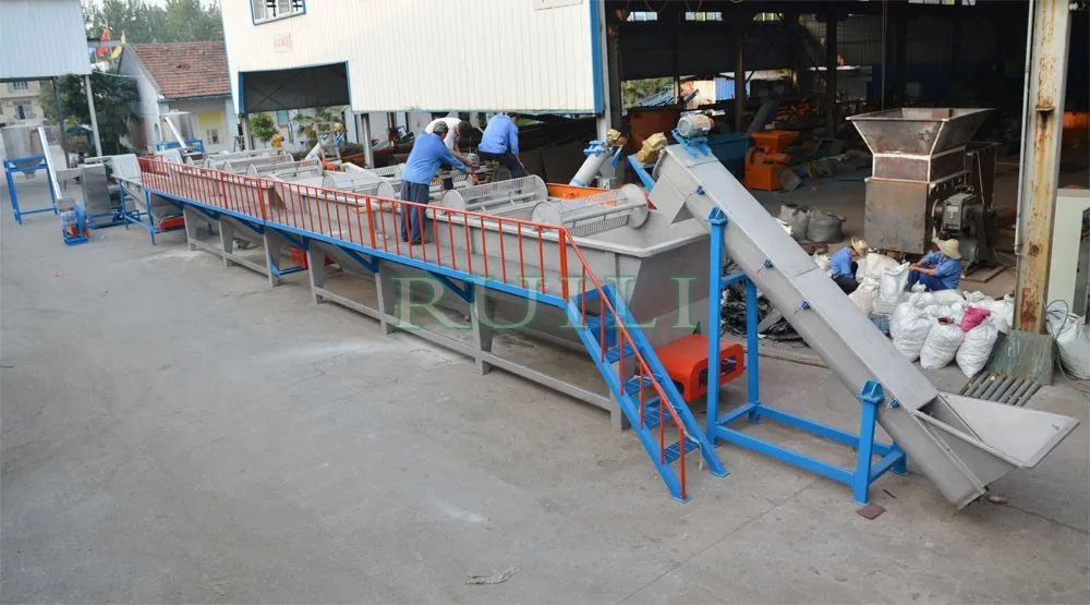 Plastic Washing Line Float Sink Tank - Efficient Recycling