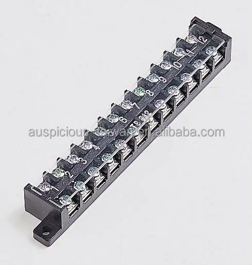 12 Poles 15a Fixed Type Double Row Terminal Block Tb12-15 (tb812f) - Buy Terminal Block,15a ...
