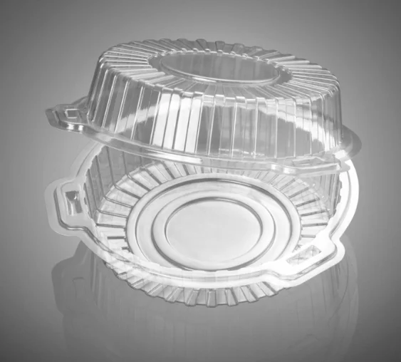 Clear Disposable Hinged Container Round Cake Clamshell - Buy Round Cake ...