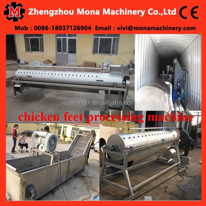 Automatic Chicken Feet Processing Machine /chicken Claw Peeling Line ...