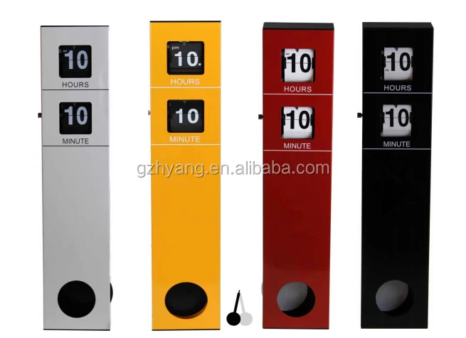 Elegant Modern House Vertical Auto Flip Wall Clock Great Design ...