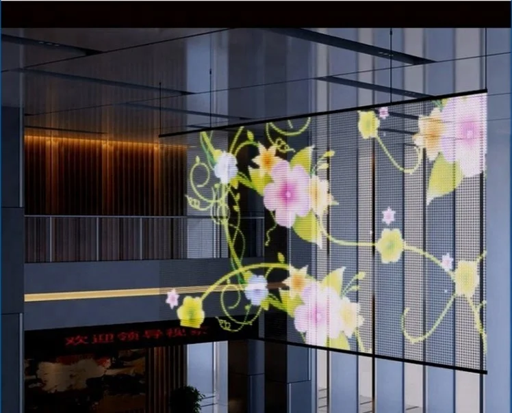 Transparent Glass LED Screen P3.9x7.8 for Indoor & Outdoor
