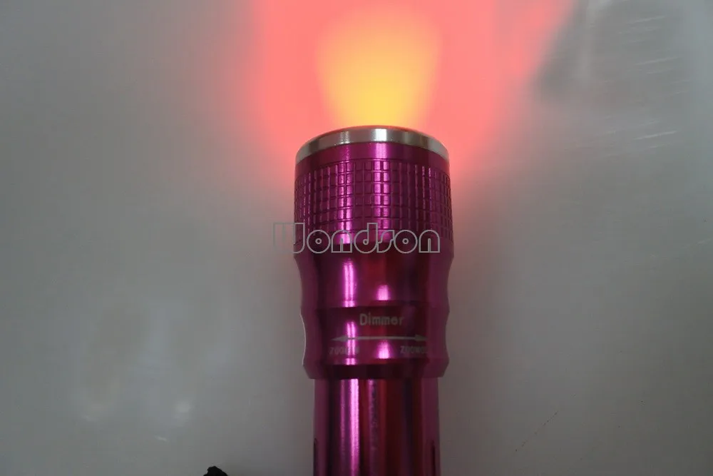 Customizing Night Fishing Red Light Vein Finder Torch Zooming ...