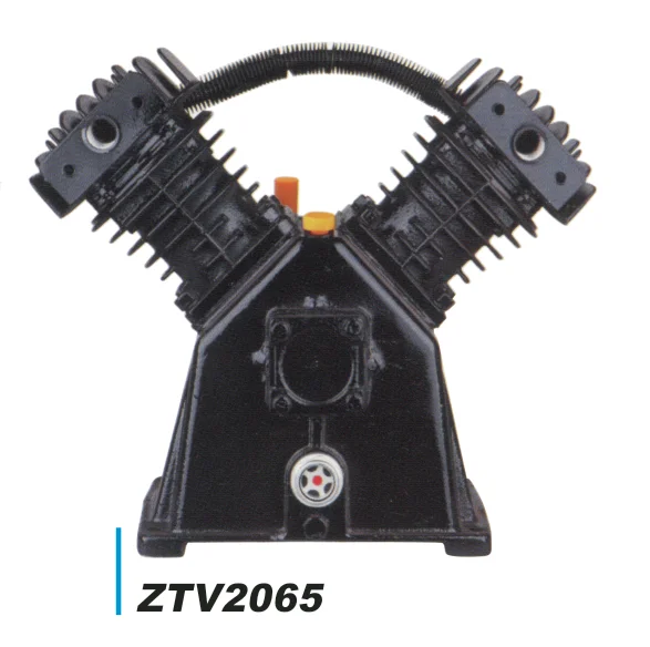 2065 Two Heads V-Type Iron Body Air Compressor Pump - OEM