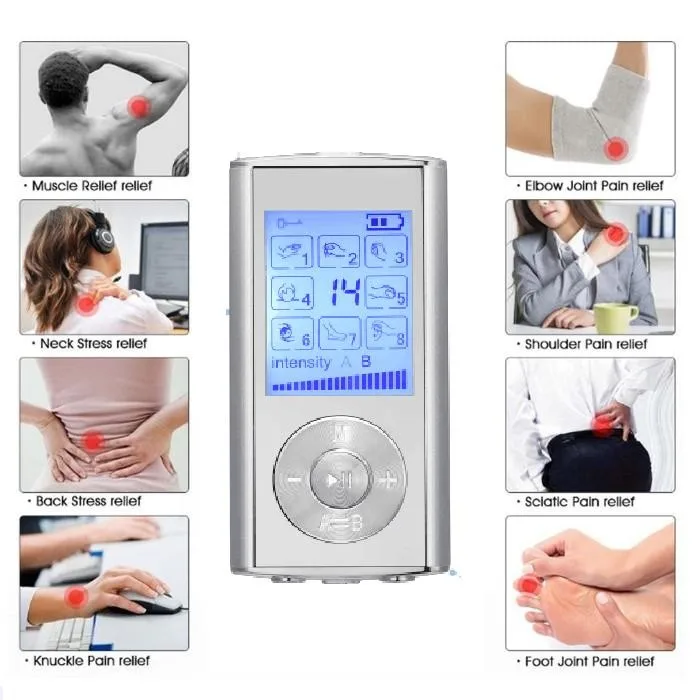 Rechargeable Tens Unit 8 Modes With Ab Channels Portable Electronic ...