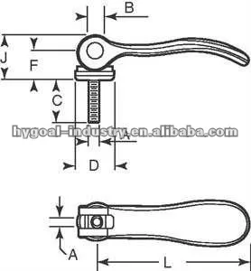 External Thread Cam Lever - Buy Cam Lever,Cam Clamping Handle,Clamping ...
