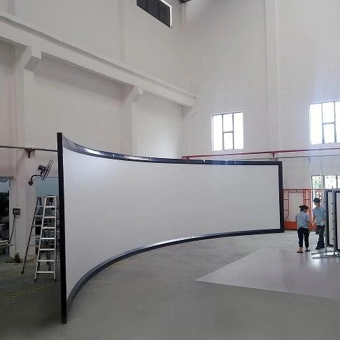 4k Hd Pvc Cinema Projector Screen Rear Screen Fabric Home Curved ...