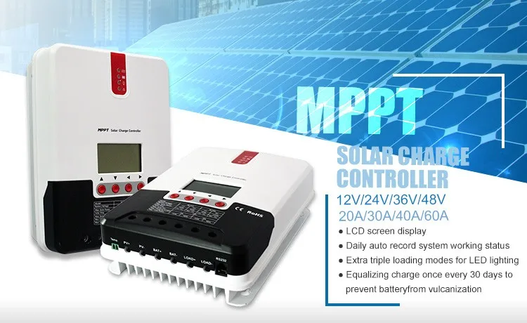 Europe 12v 24v 48v 20a 30a 40a 60a Mppt Solar System Charge Controller ...