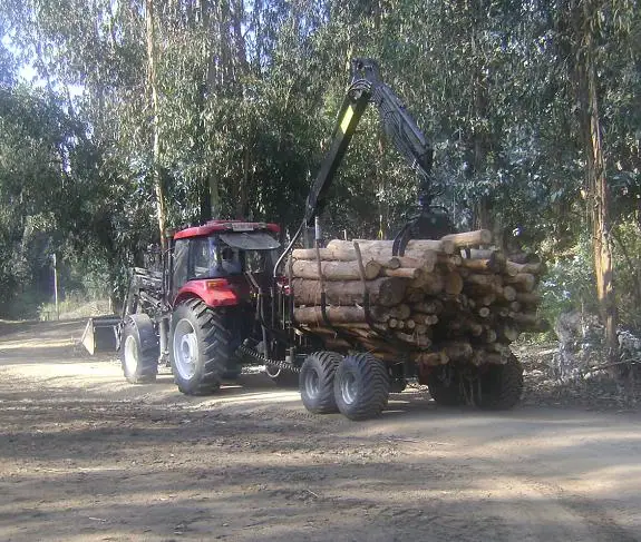 Forest Machine TG-550 - Efficient Wood Log Trailer