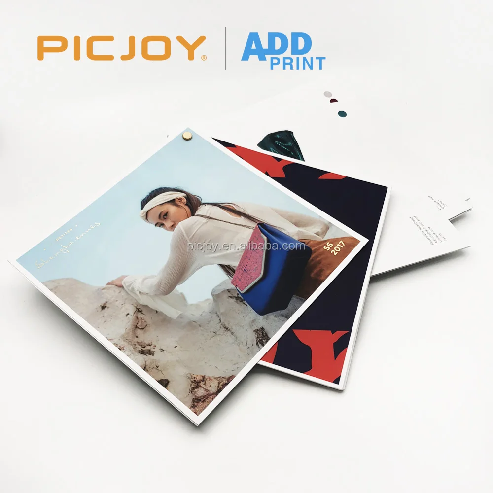 Square Rivet Binding Fashion Lookbook Catalogue With Gold Hot Foil ...