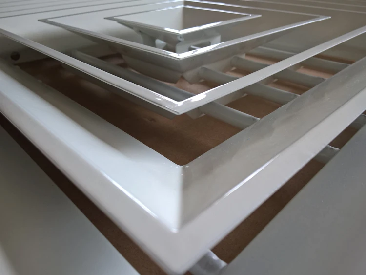 Hvac System Ceiling Square Supply Air Diffuser As Thermostat Carrier ...