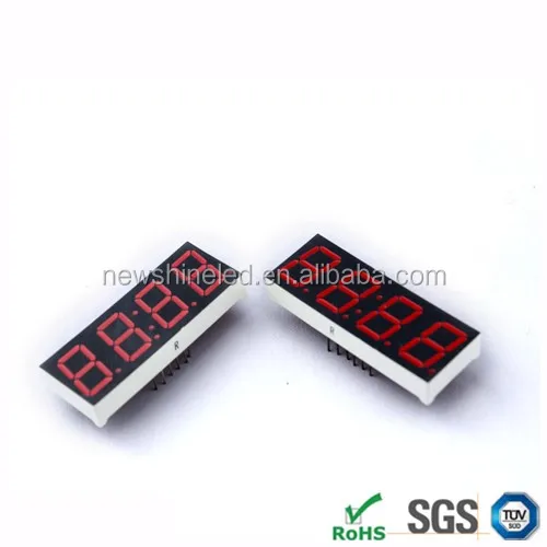 Red Color 7 Segment Led Display Four 4 Digit Seven Segment Display 0.56 ...