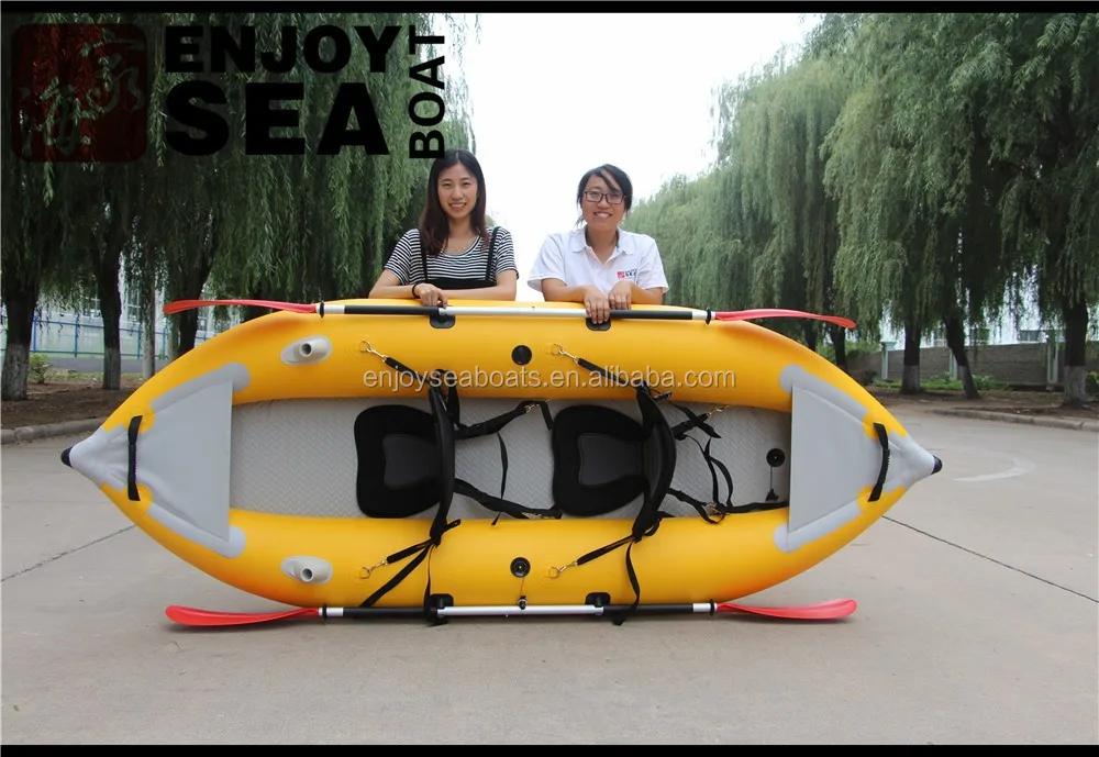Pvc Hypalon Inflatable Kayak With Paddles Drop Stitch Floor Boat Ak-270 ...
