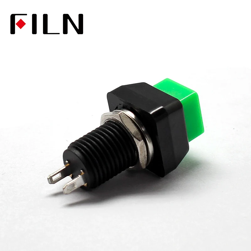 Square Momentary On Off Push Button Switch Red Blue Green Yellow White ...