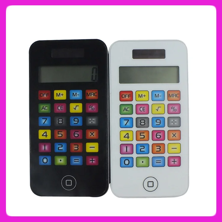 Mobile Phone Shape 8-Digit Touch Screen Calculator - Slim Design for ...