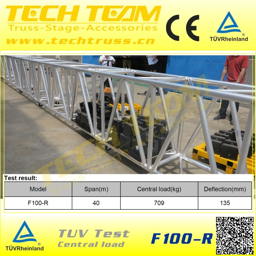 Heavy Load 40m Span Aluminum Truss F100-r For Live Concert & Big ...