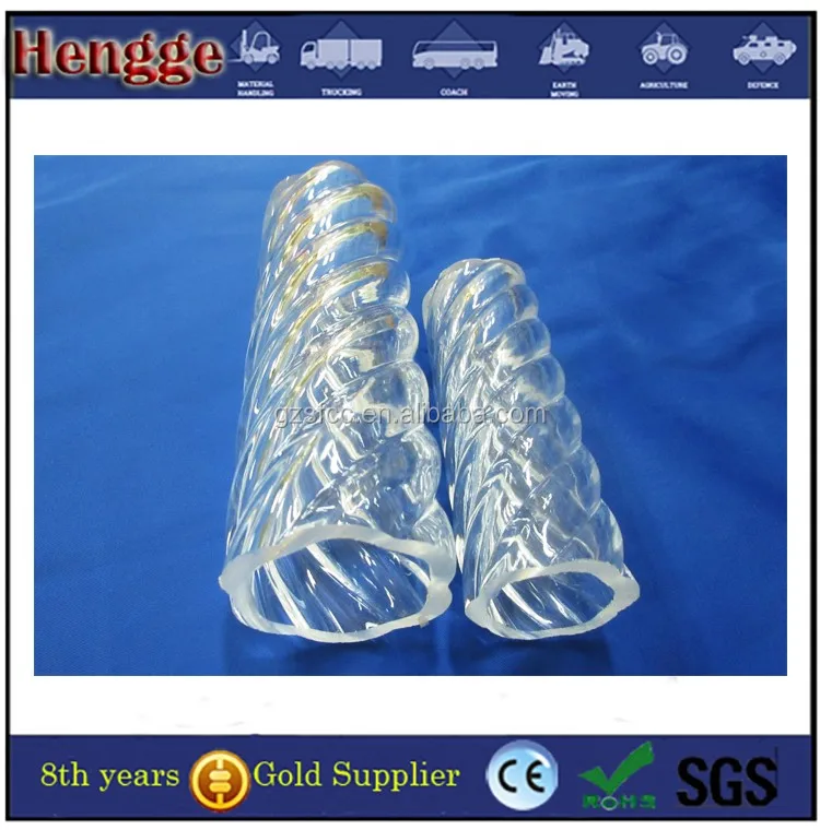 Clear Ribbed Acrylic Tube Clear Ribbed Pmma Tube Ribbed Plastic Tube ...