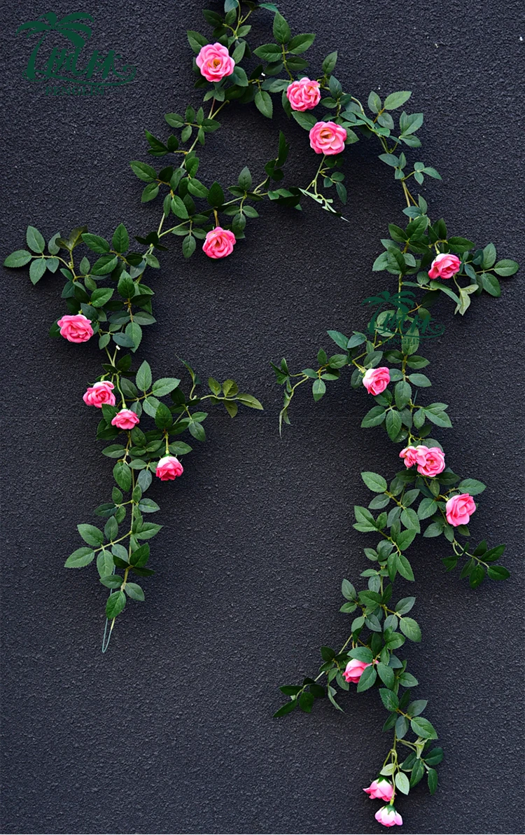 175cm Wall Hanging Artificial Rose Vine For Wedding Decoration - Buy ...