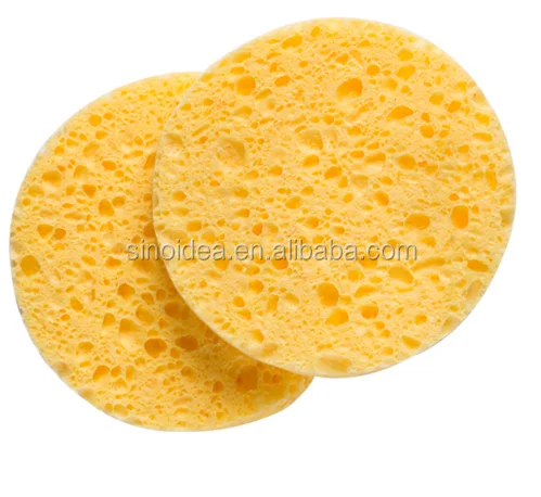 Two Side Compressed Expanding Sponge Professional Microfiber Natural ...