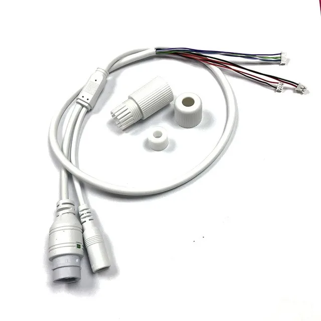 CCTV Network Cable RJ45+DC Waterproof Connector for IP Camera Module ...