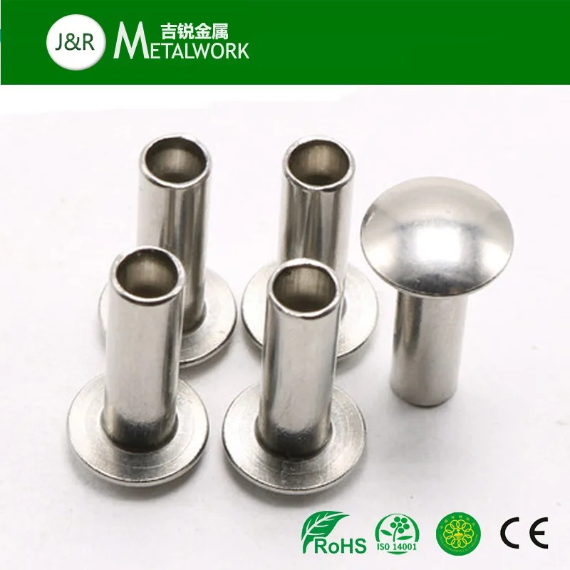 Customized Stainless Steel Ss304 Ss316 Ss Flat Head Semi Tubular Hollow ...