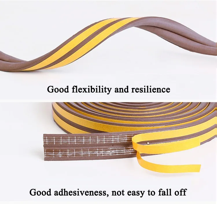 Self Adhesive P Type Foam Seal Strip For Wooden Door Weatherstrip - Buy ...