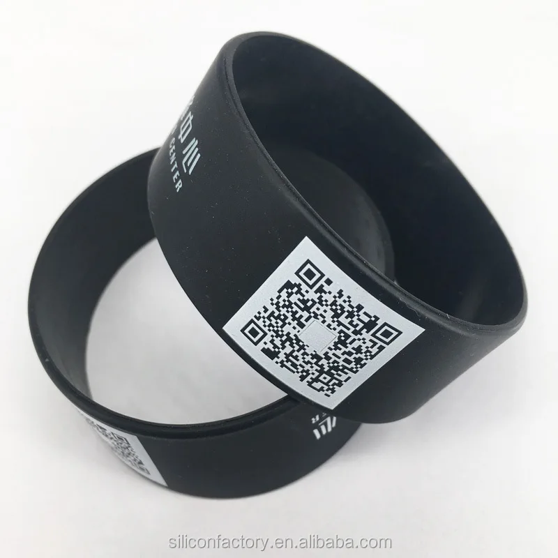 Personalized CHEAP Identification QR Code Armband Silicone Bracelet for ...