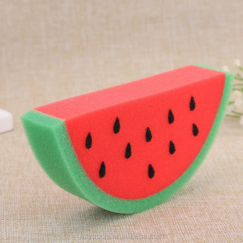 High Quality Fruits Watermelon Shaped Bath Sponge For Kids And Children ...