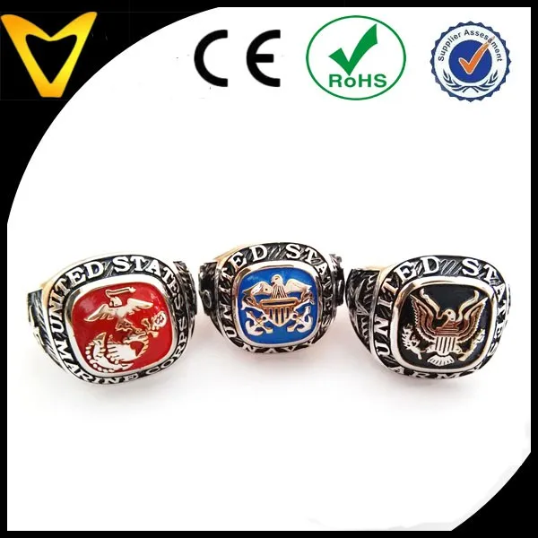 Stainless Steel Casting United States Navy Ring,Army Ring Military Ring ...