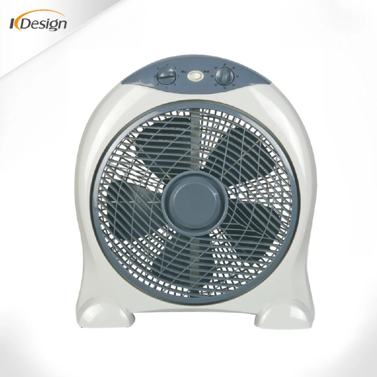 12 Inch 5 Blade Silent Household Floor Box Fan Cheap Plastic Round ...