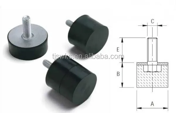 M8 30*15 Crane Buffer Trolley Buffer Dock Rubber Bumpers - Buy Rubber ...