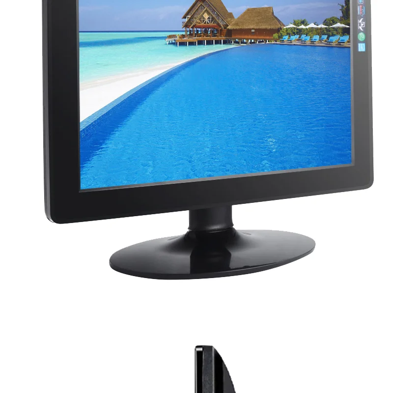 Desktop Computer Dc 12v Square Screen 17 Inch Vga Hd Lcd Monitor - Buy ...