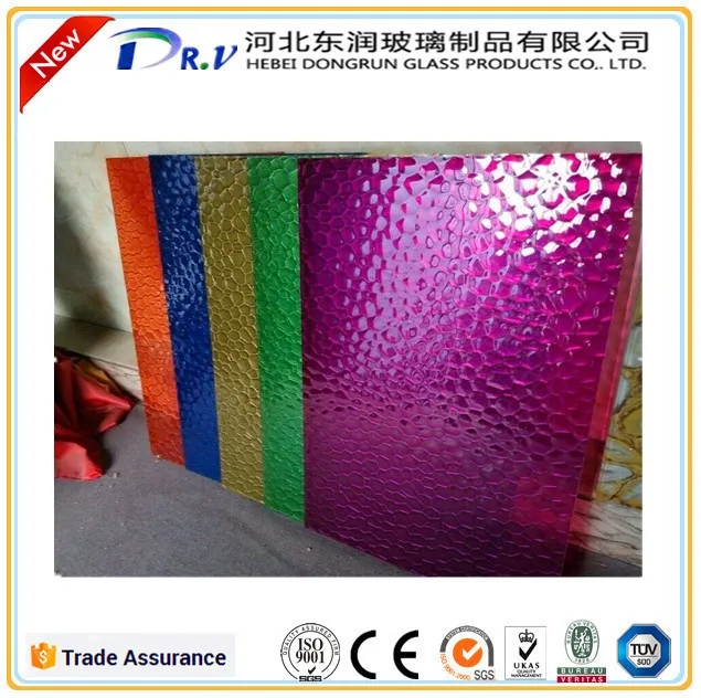 Colorful Ribbed Pattern Glass - Perfect for Church Windows