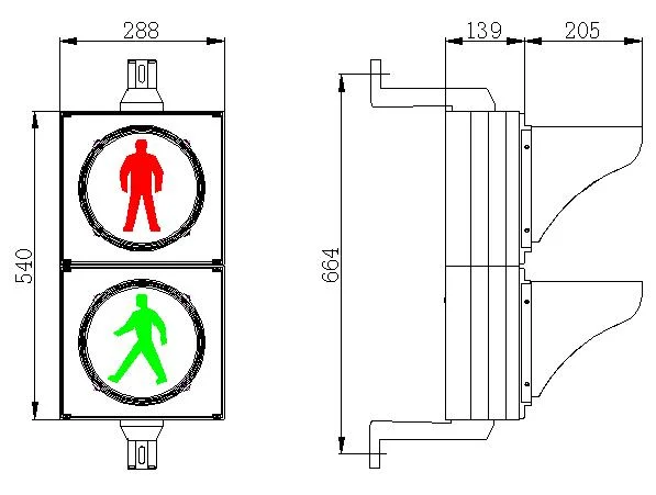 200mm 2 Aspect Led Static Pedestrian Traffic Signal Light Head - Buy ... 200mm 2 Aspect Led Static Pedestrian Traffic Signal Light Head - Buy ...
