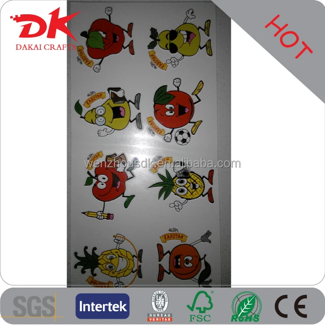 Custom Dry Rub off Stickers - Decorative & Promotional