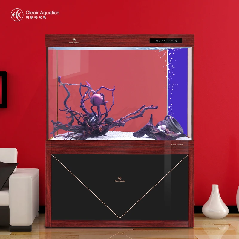 Cleair Aquatics Aquarium Fiberglass Fish Tank With Oled Computer Board ...