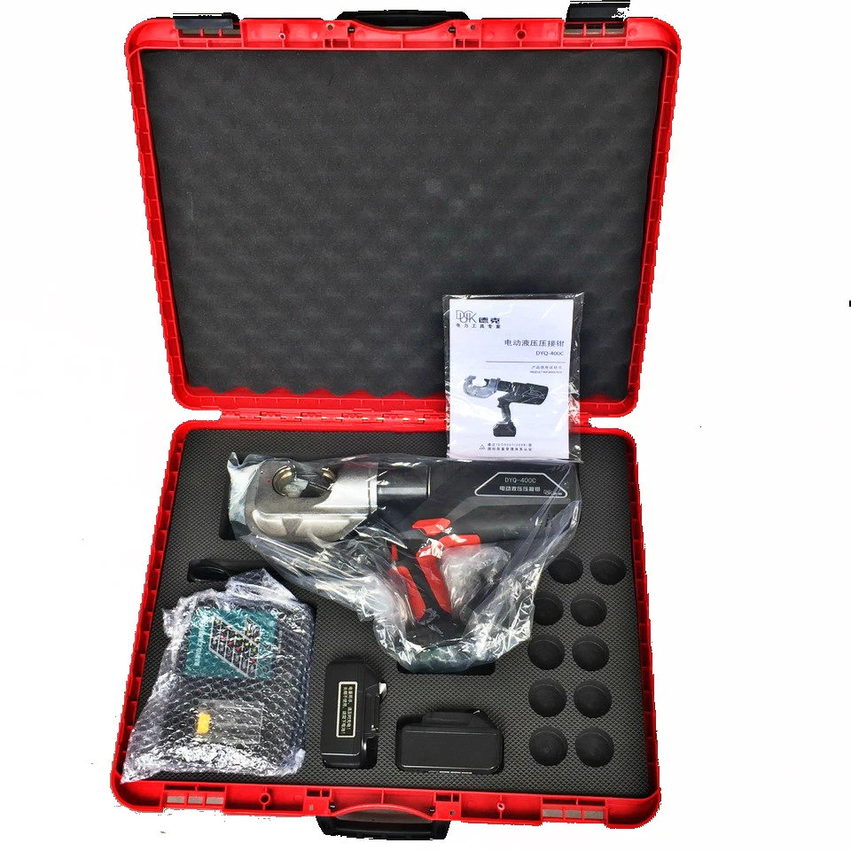 14 Tons hydraulic hand crimping tools 16-400mm long life battery cable ...