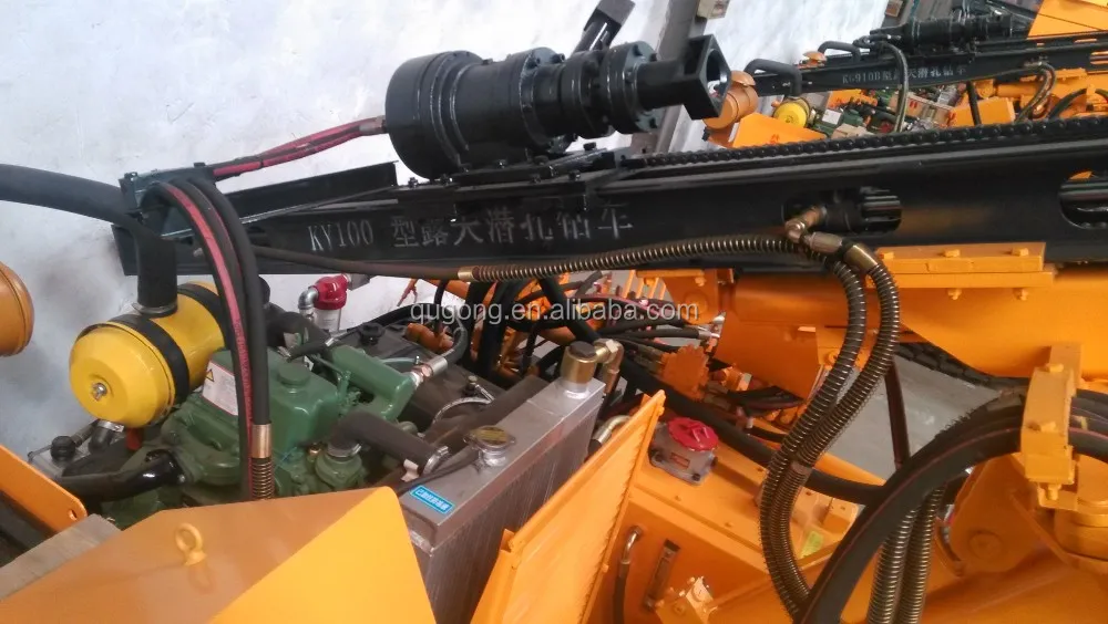 Ky100ขนาดเล็กพกพาแท่นขุดเจาะหลุมระเบิด,เกวียนเจาะแท่นขุดเจาะหิน,แร่ขุด ...