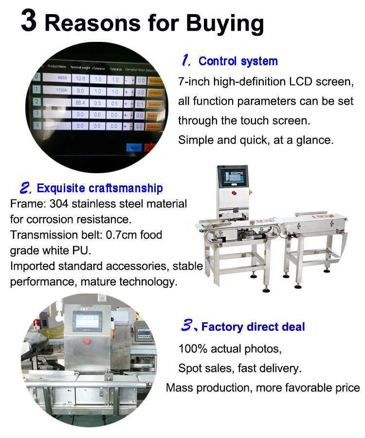 Automatic Online Small Packages Check Weigher Machine Weight Checker ...