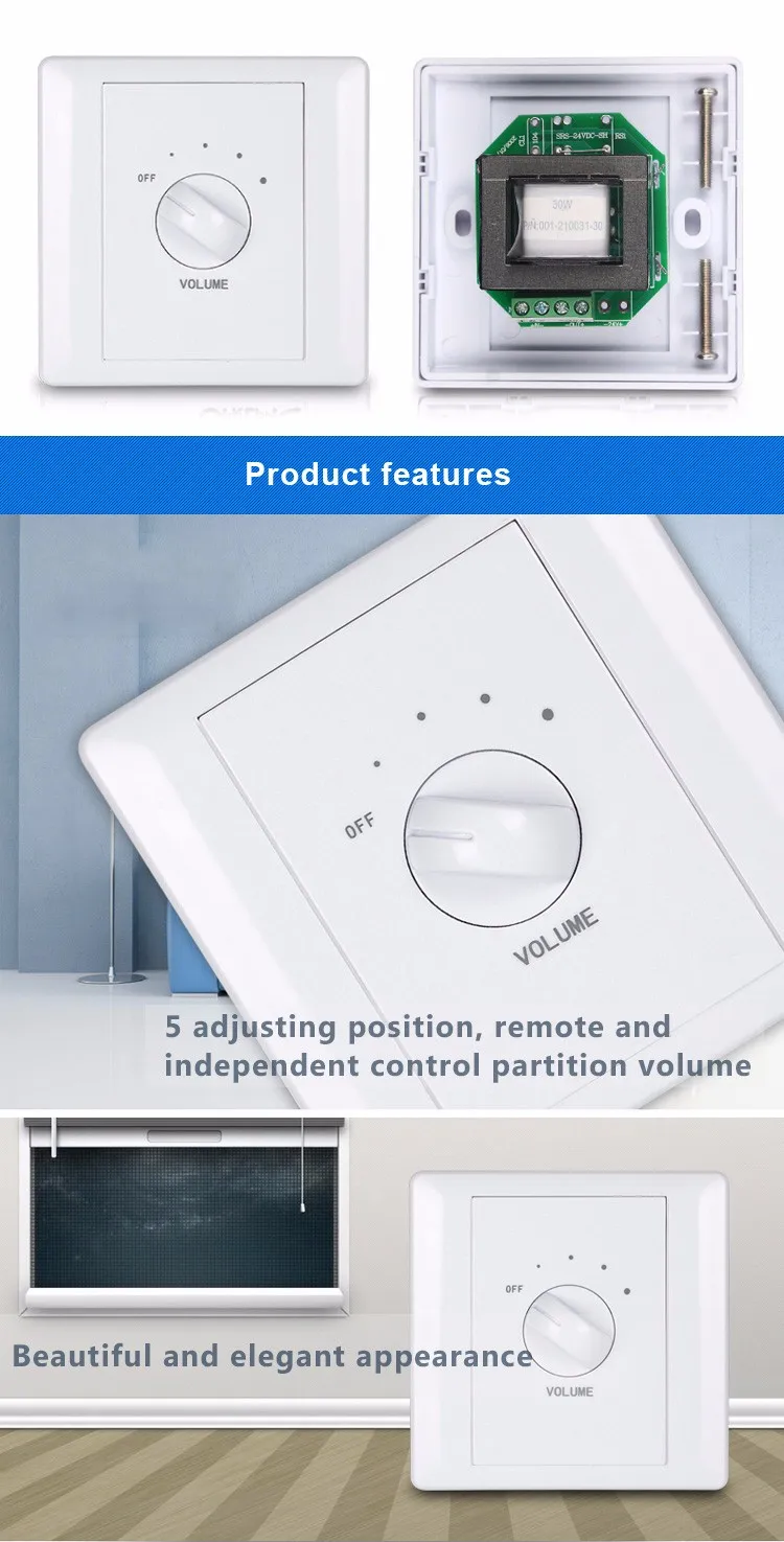 Oupushi 200w Pa System 5 Steps Speaker Volume Control From Shenzhen ...