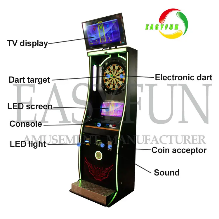 Hot Sale Commercial Coin Operated Electronic Dart Boards Machine - Buy ...