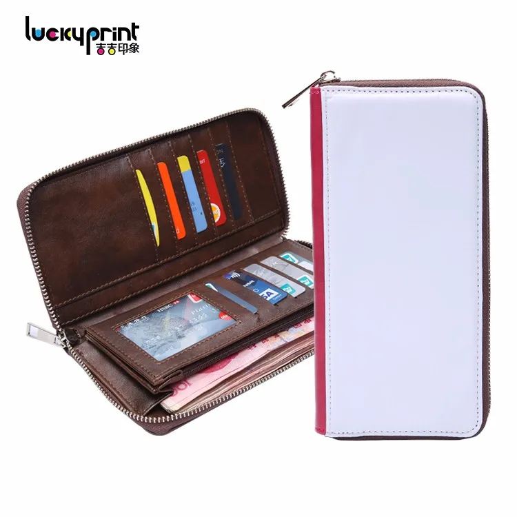 2018 New Sublimation Wallet Custom Printed Clutch Purse Pu Leather ...