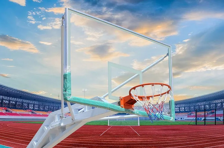 FIBA Standard Portable Basketball Stands - Adjustable & Durable