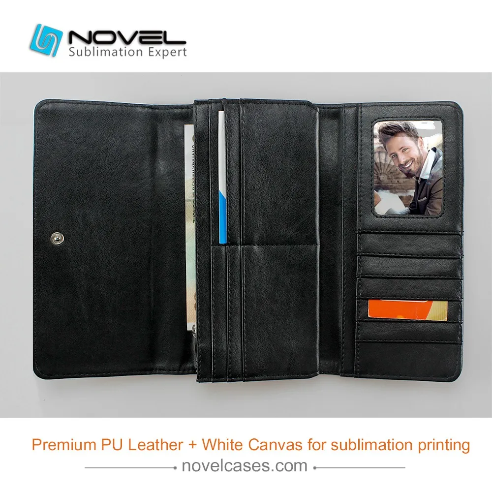 Printable Sublimation Tri-fold Wallet For Lady,Blank Leather Wallet ...